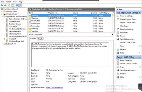Troubleshoot File Replication Service in Active Directory